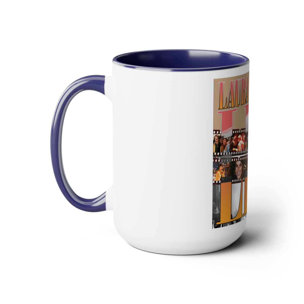 Laura Branigan Live! Two-Tone Coffee Mugs, 15oz | Kian Records